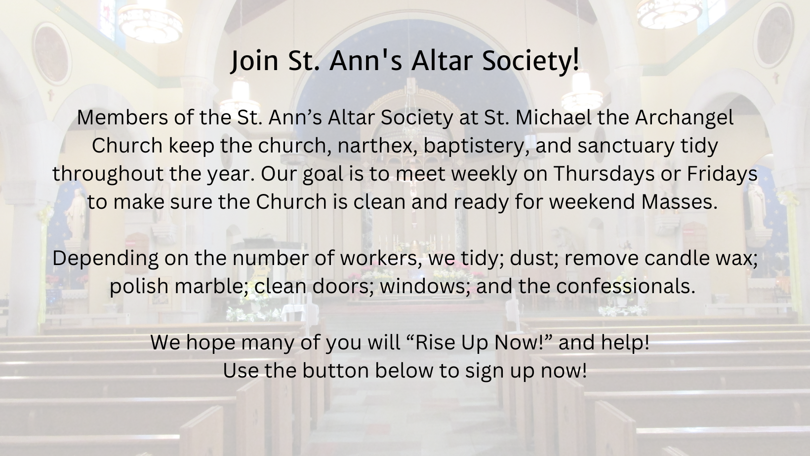 Get Involved - Saint Michael Church